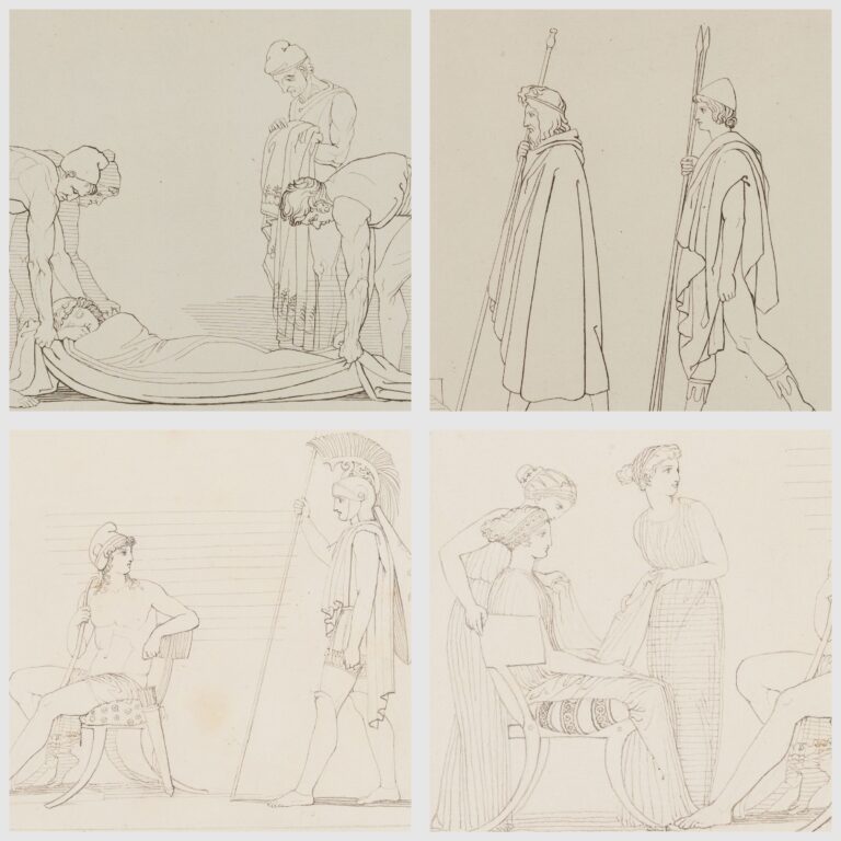 Preparatory drawings and engravings for the Iliad and the Odyssey ...